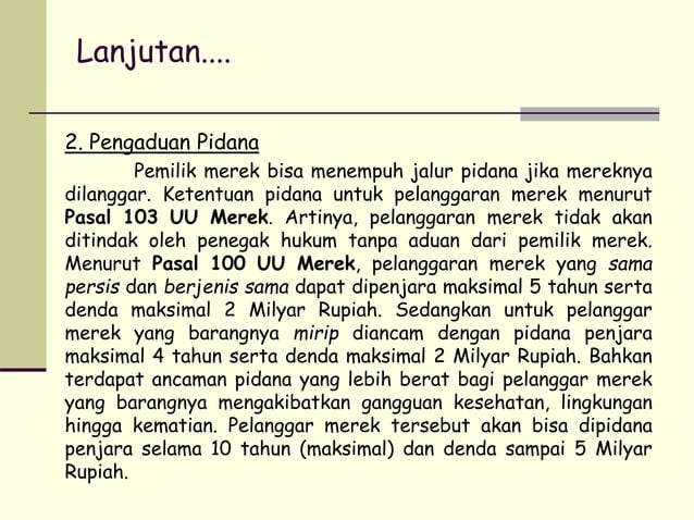 HAK MEREK UU NO. 15 TAHUN 2001.ppt