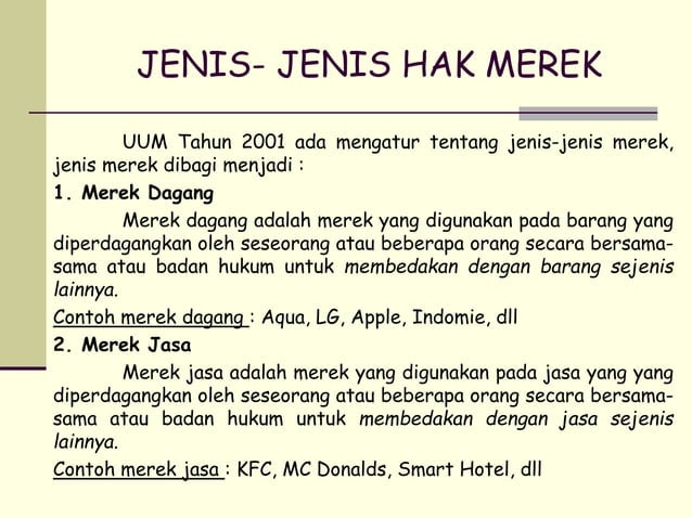 HAK MEREK UU NO. 15 TAHUN 2001.ppt