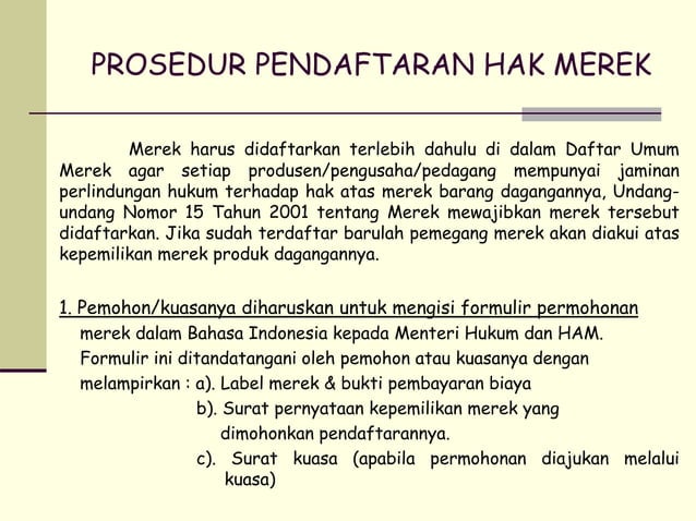 HAK MEREK UU NO. 15 TAHUN 2001.ppt