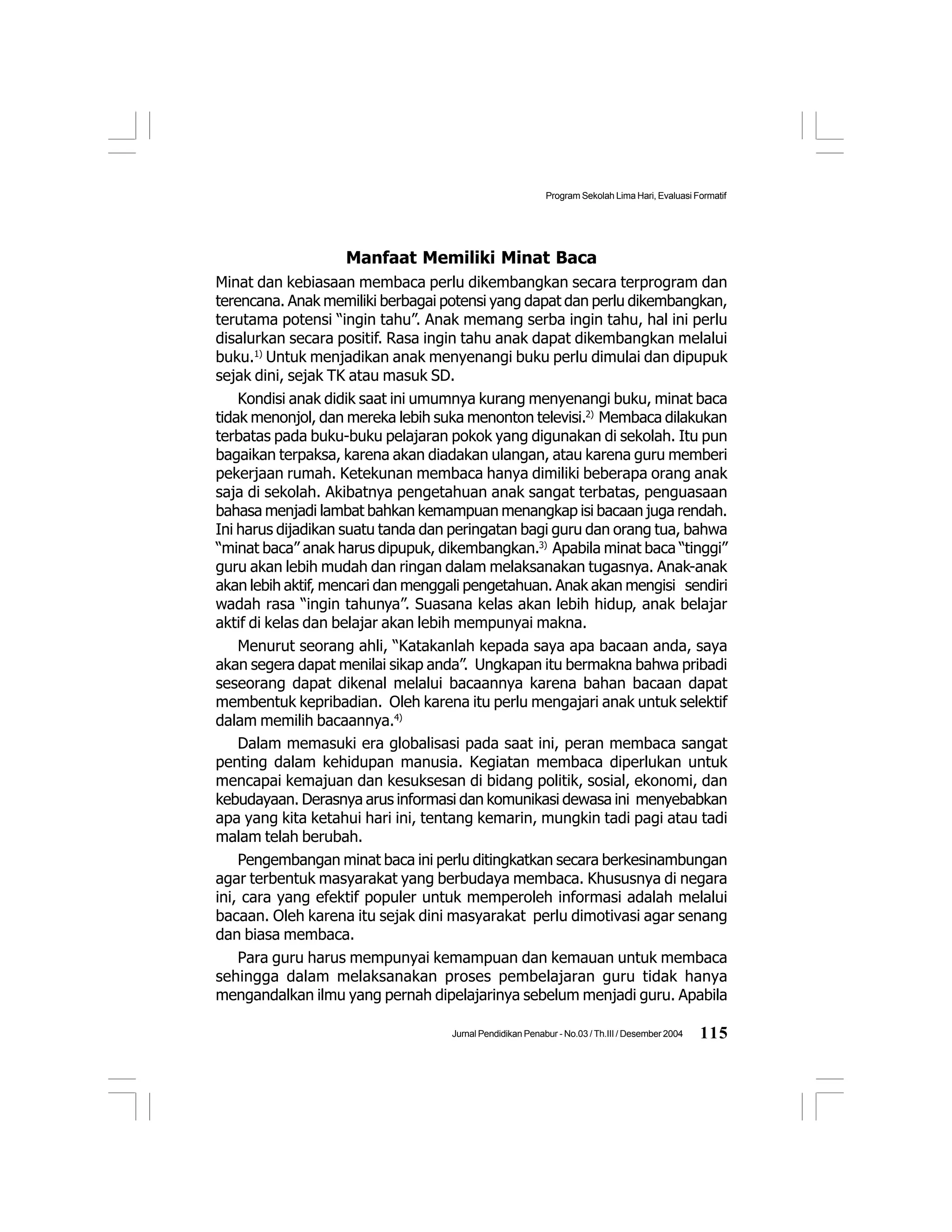 Hal 113 128 memacu minat membaca siswa sekolah dasar | PDF