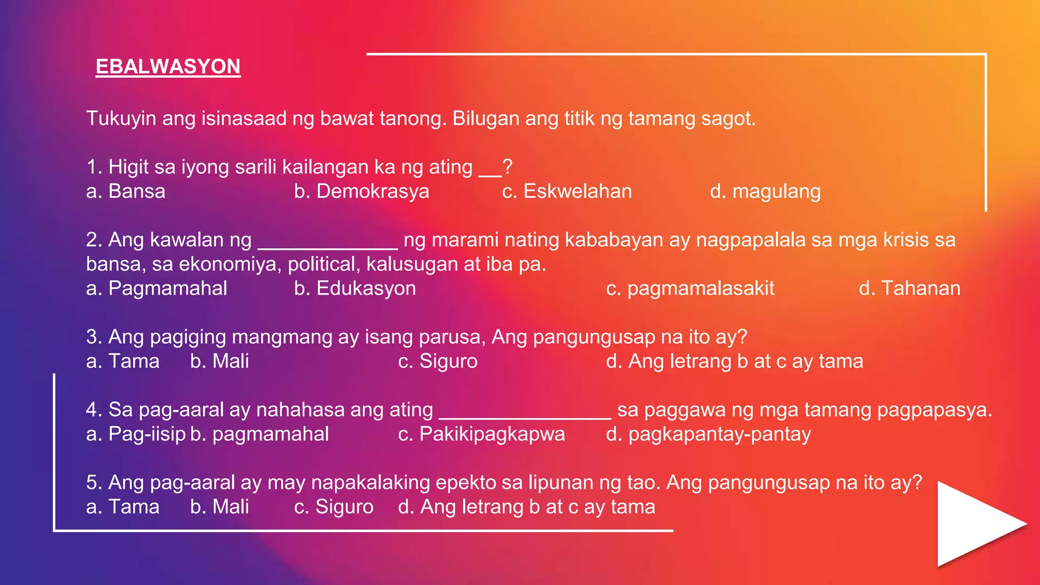 halaga ng pag-aaral para sa pagnenegosyo at paghahanapbuhay.pptx