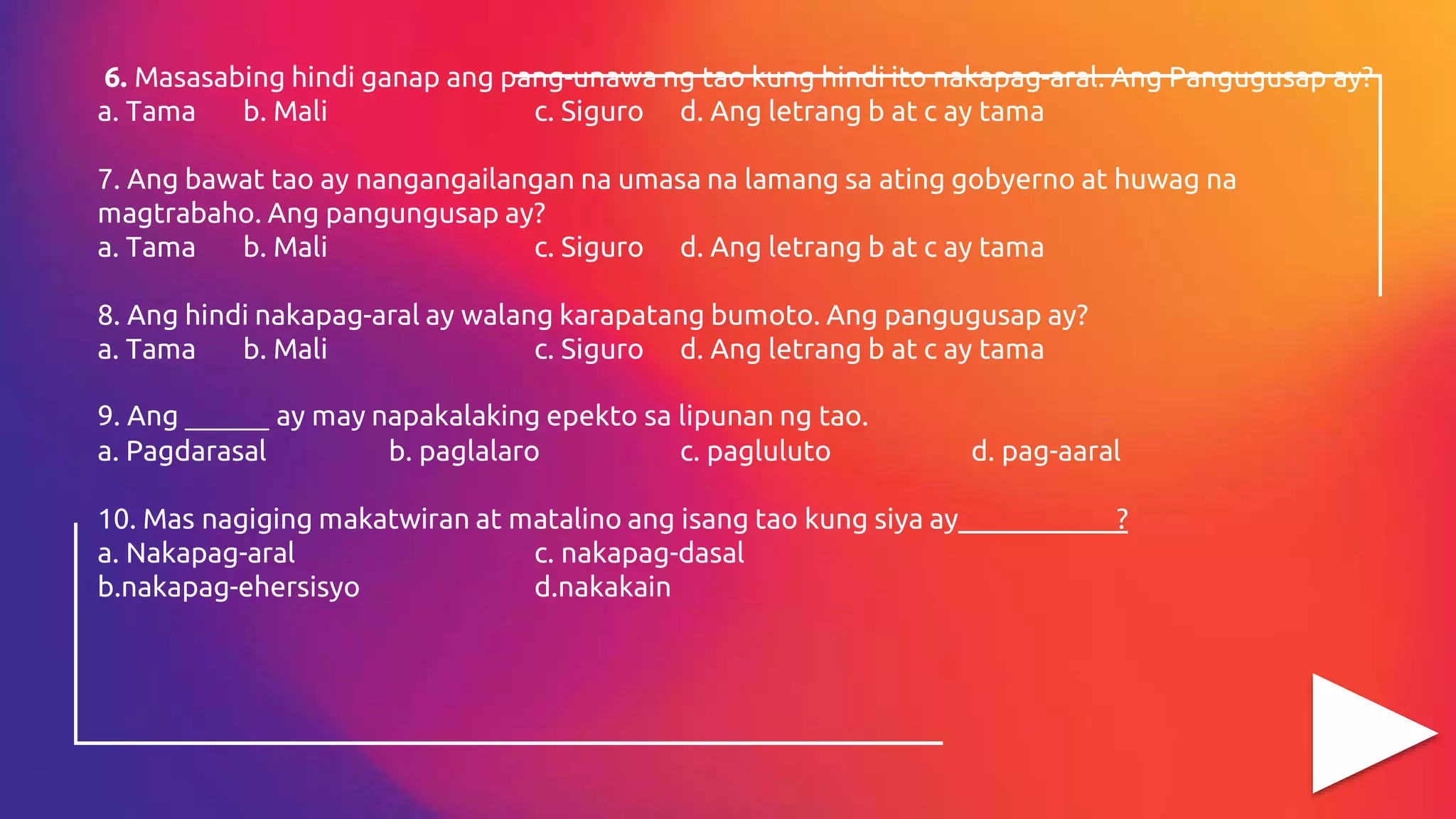 halaga ng pag-aaral para sa pagnenegosyo at paghahanapbuhay.pptx