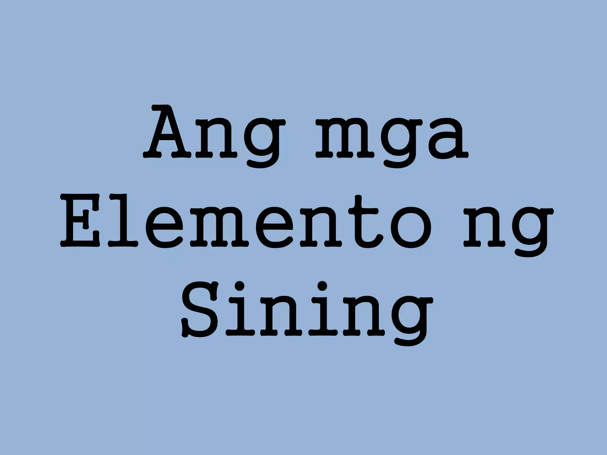 elemento ng sining | PPT