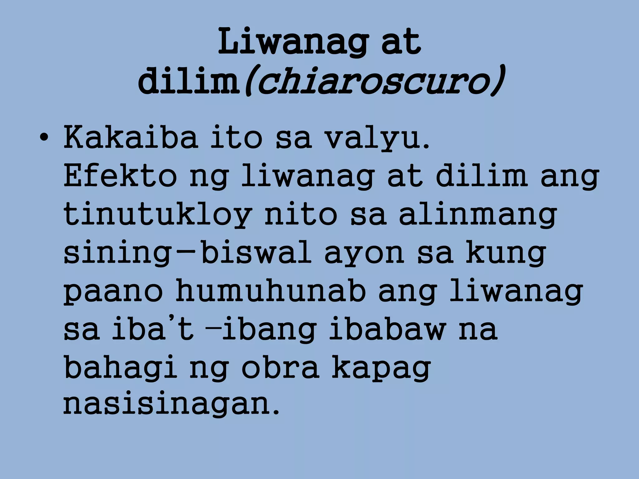 elemento ng sining | PPTX