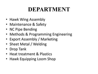 HAL Aircraft Division Bangalore | PPTX