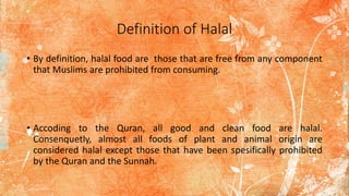 Halal food and technology | PPTX