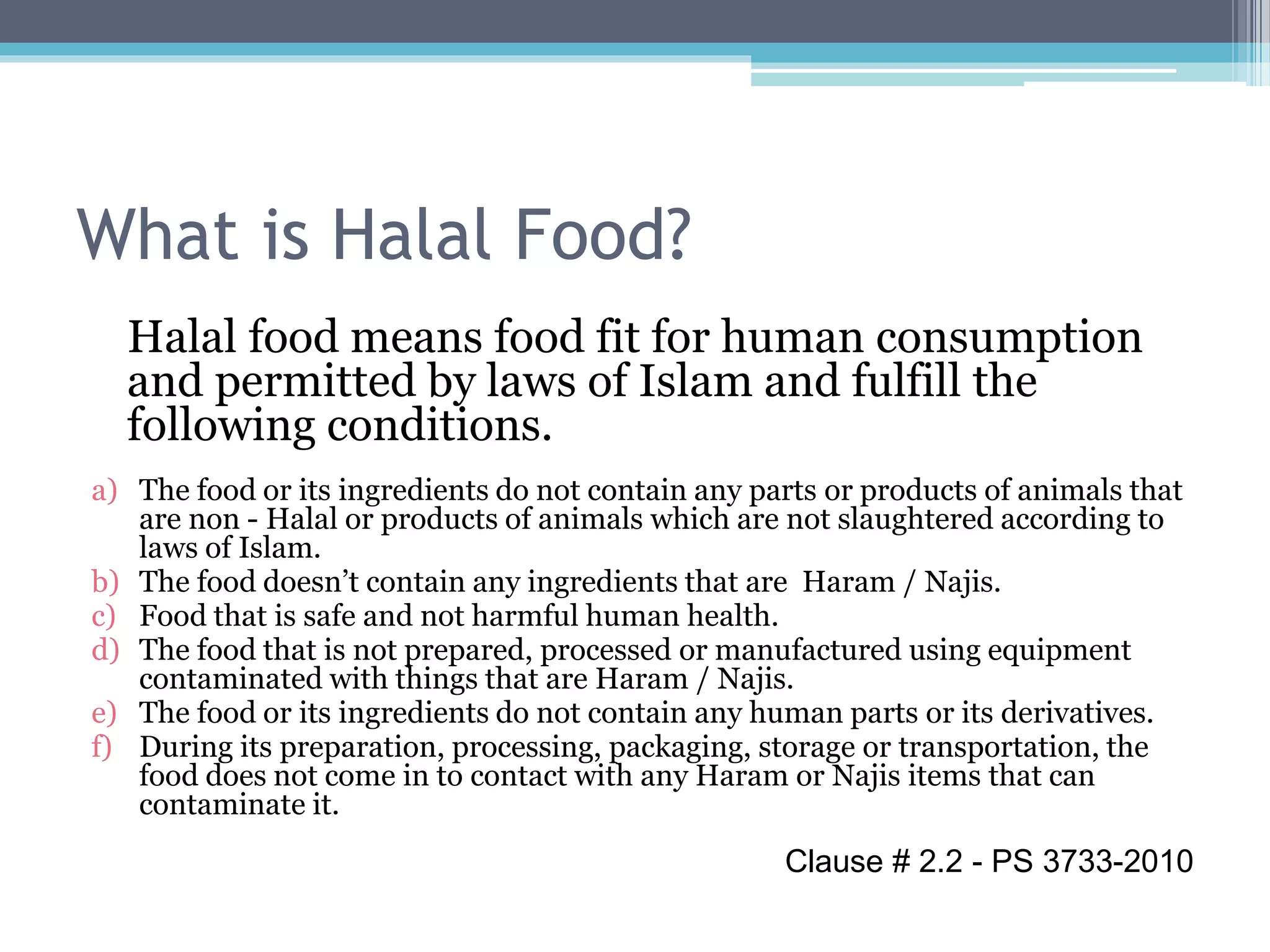 Halal Food Safety Management System - Internal Auditor Training | PPTX