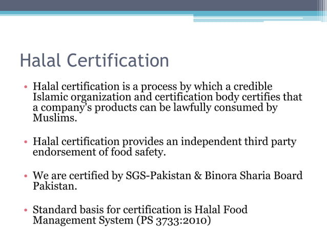 Halal Food Safety Management System - Internal Auditor Training | PPT