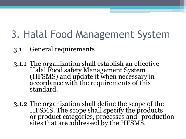 Halal Food Safety Management System - Internal Auditor Training | PPTX
