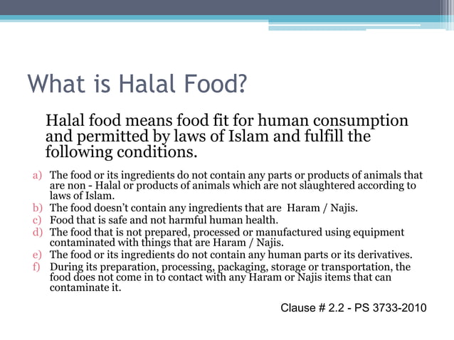 Halal Food Safety Management System - Internal Auditor Training | PPTX