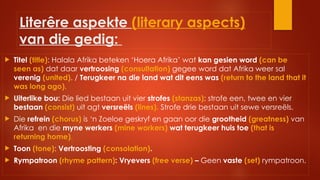 Halala Afrika - Johannes Kerkorrel Presentation | PPTX