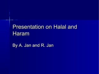 Halal and haram | PPT