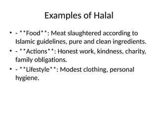 Halal_and_Haram_Presentation.pptx for uni students | PPTX