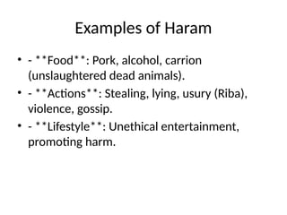 Halal_and_Haram_Presentation.pptx for uni students | PPTX