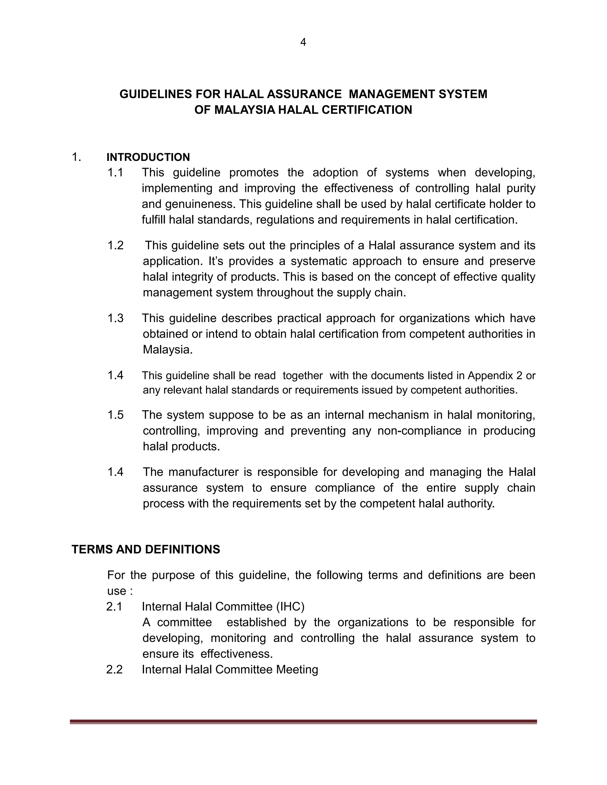 Halal Assurance System | PDF