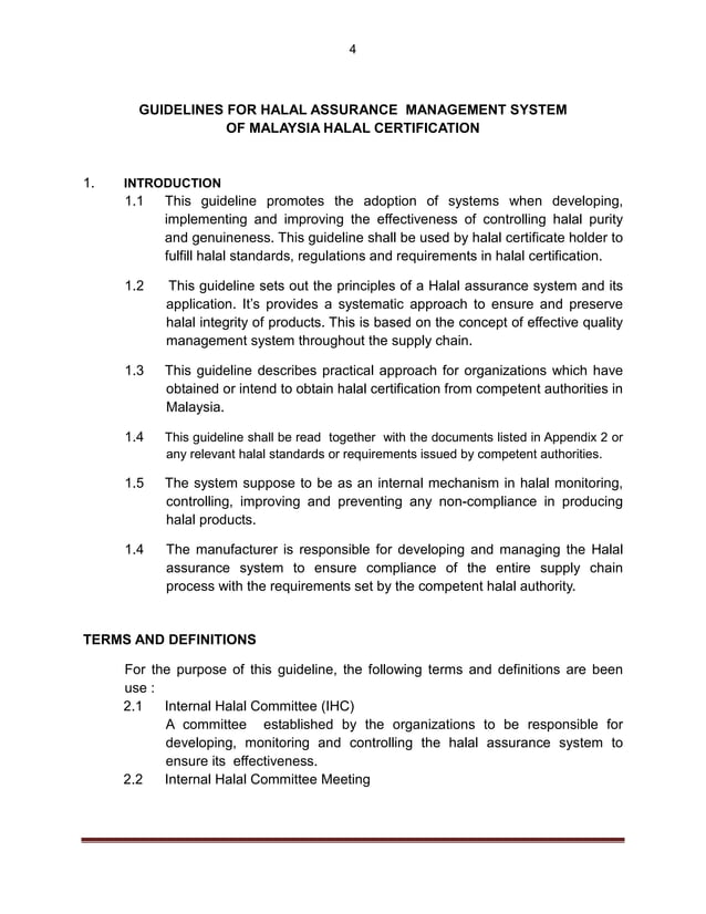 Halal Assurance System | PDF