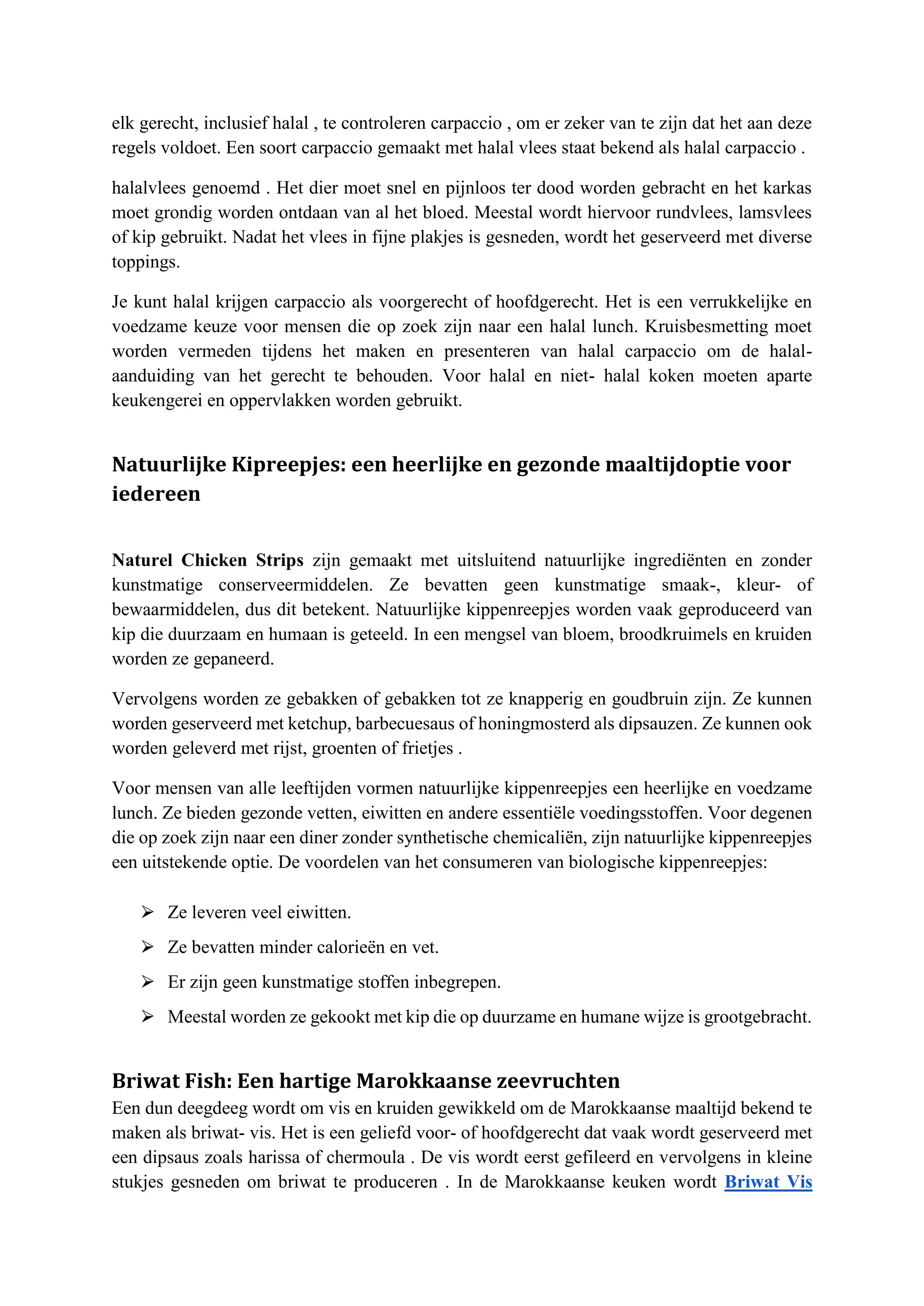 Halal carpaccio | DOCX
