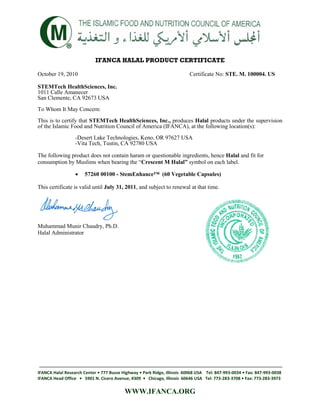 Halal certification+++ | PDF