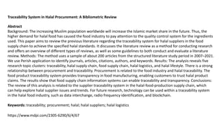Halal Ecosystem Globally and Local Market | PDF