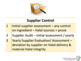 Malaysia Halal Certification - Halal Ingredient | PDF
