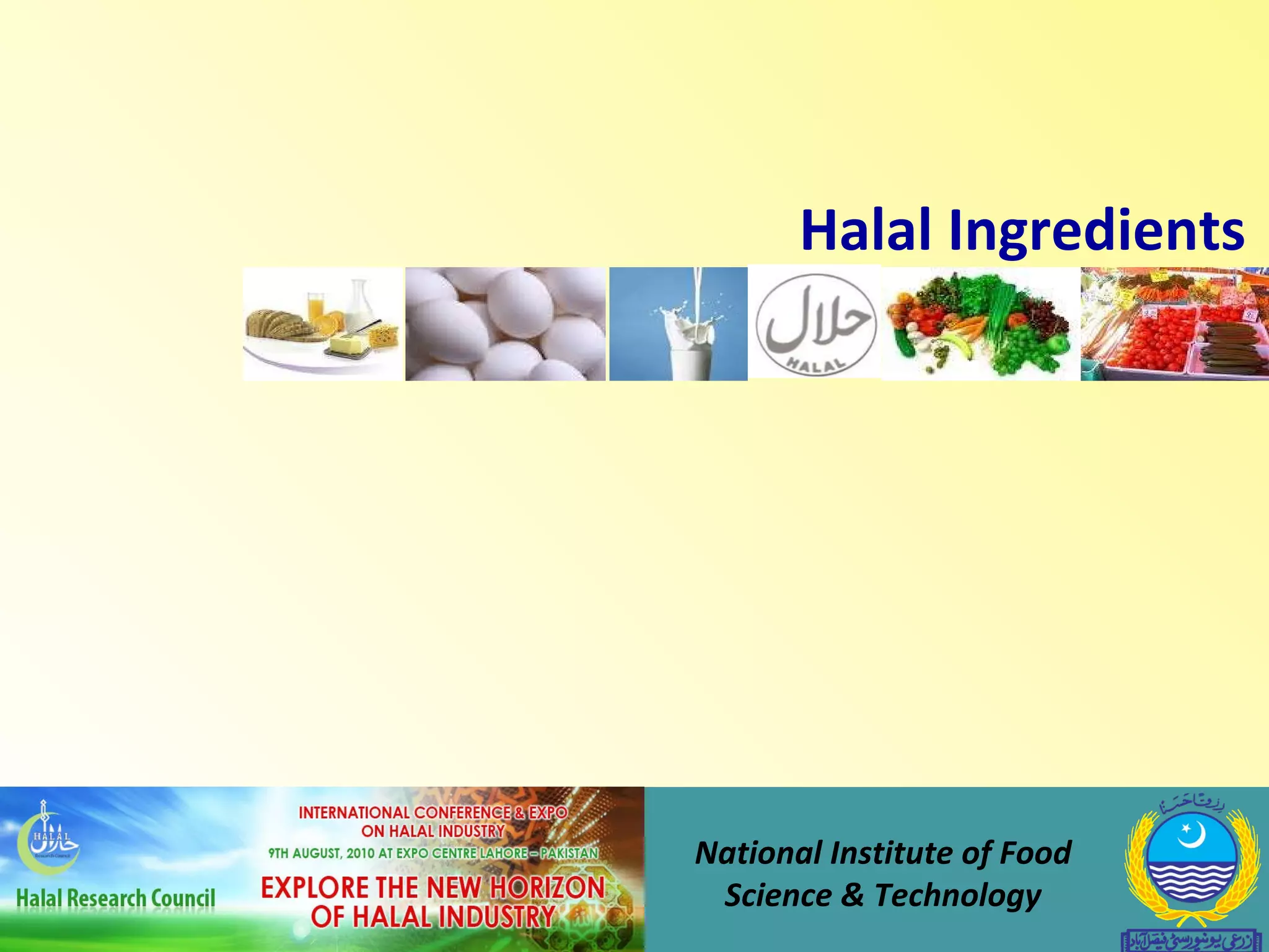 Halal ingredients in food processing | PPT