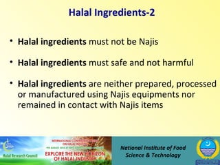 Halal ingredients in food processing | PPT | Islam | Religion ...
