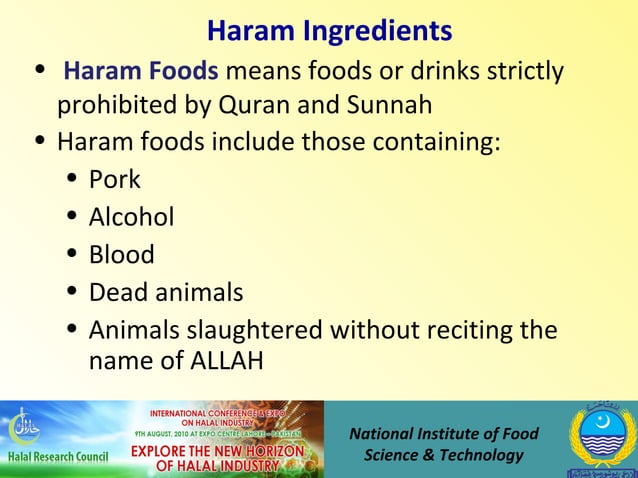 Halal ingredients in food processing | PPT | Islam | Religion ...