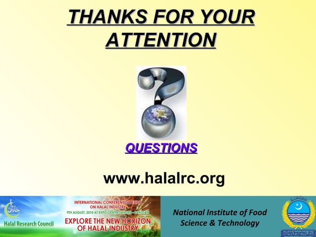 Halal ingredients in food processing | PPT | Islam | Religion ...