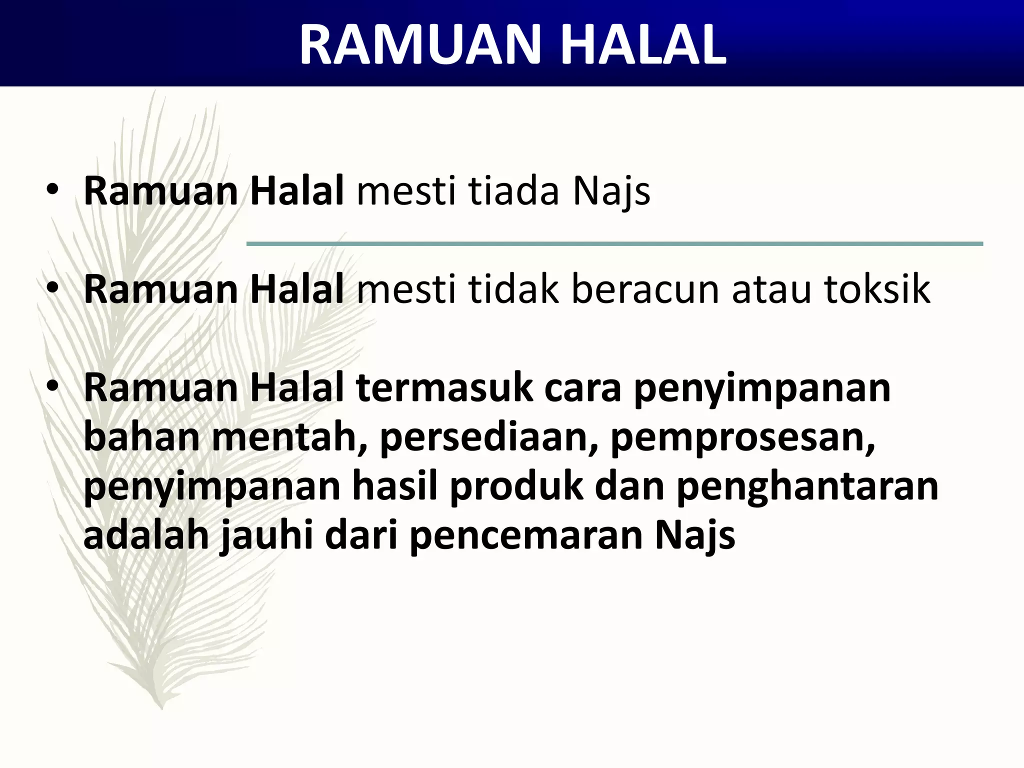 Halal ingredients in food processing | PPT