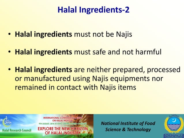 Halal ingredients in food processing | PPT