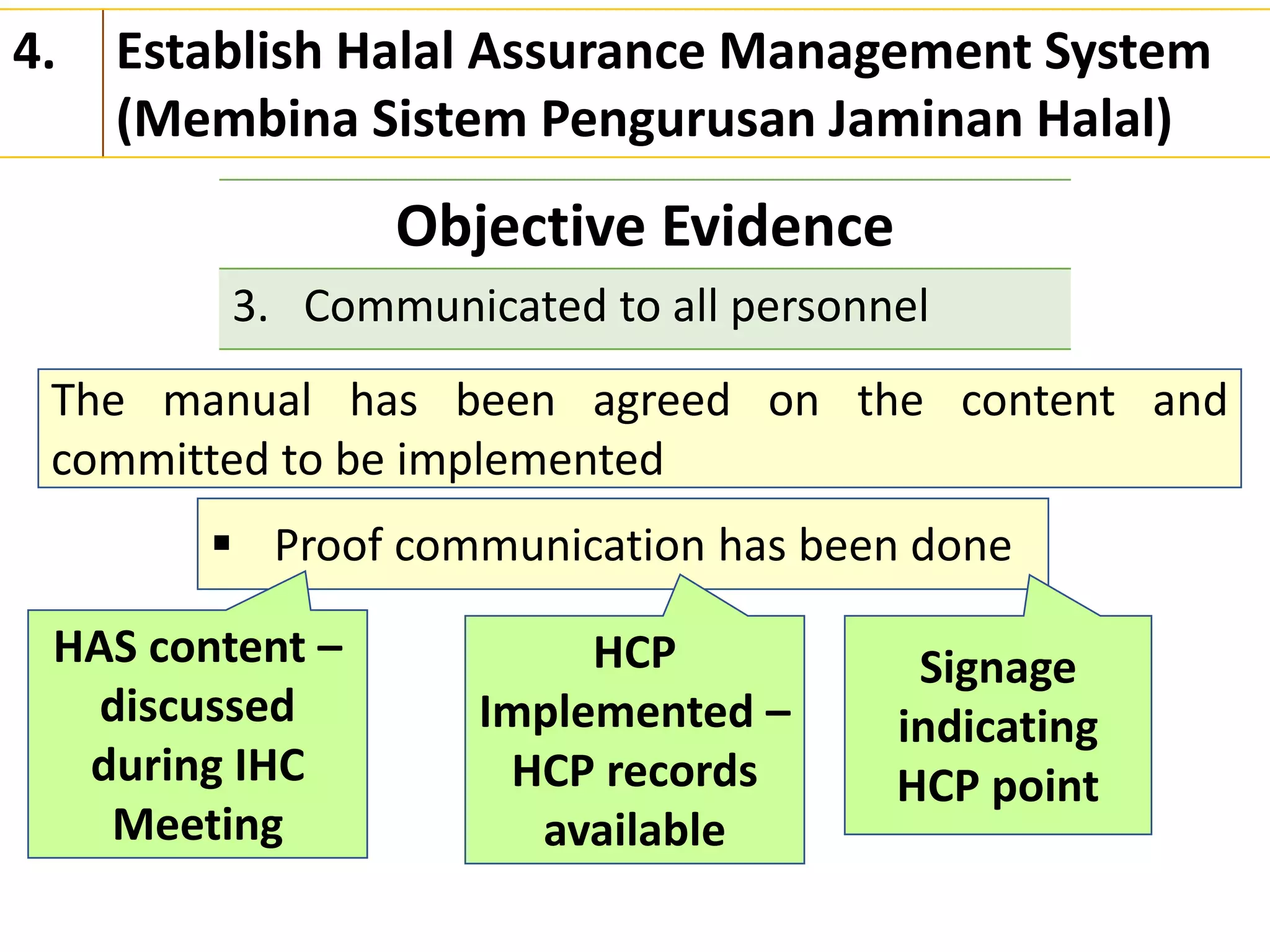 Halal internal audit checklist slides | PDF