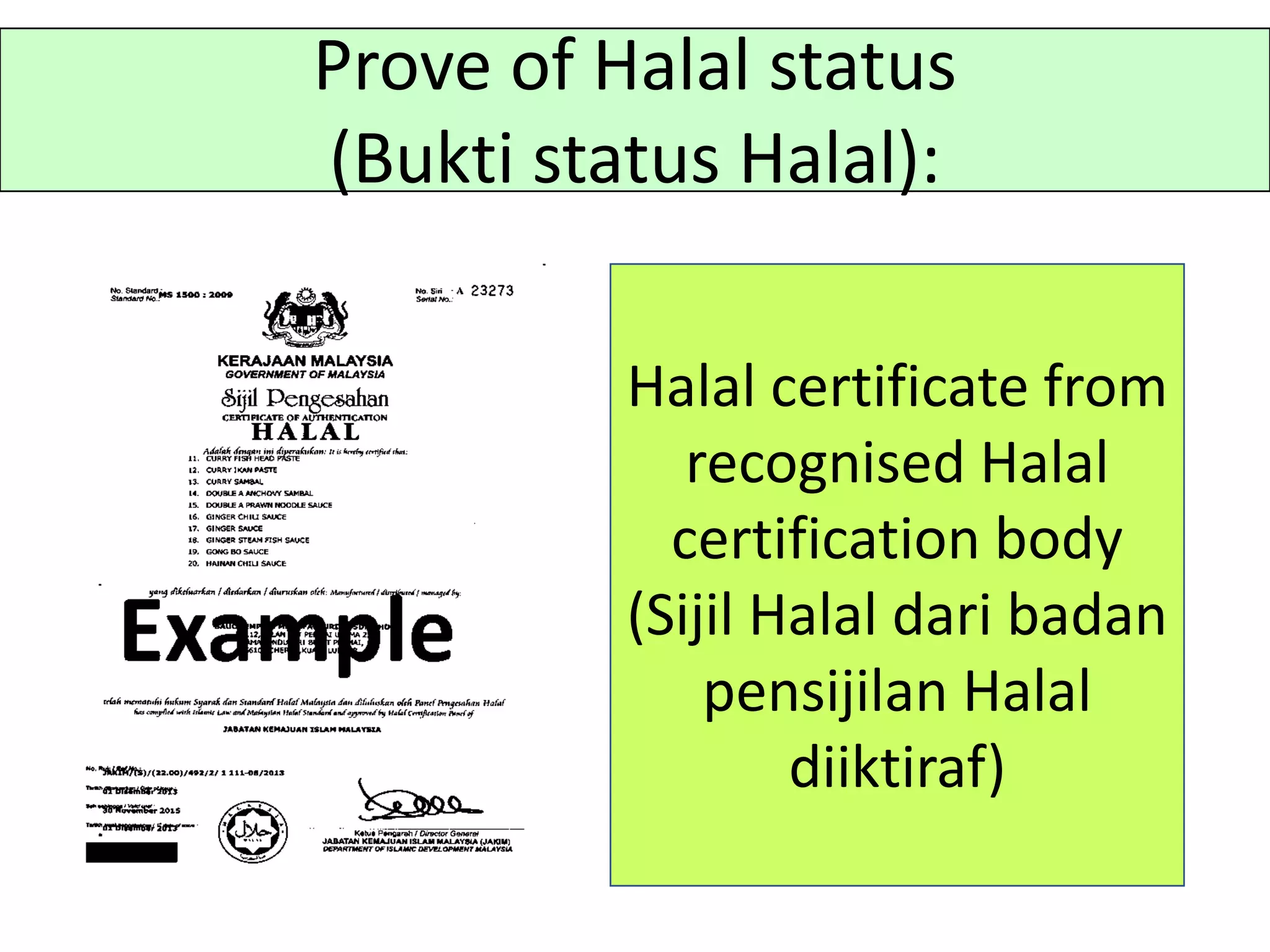 Halal internal audit checklist slides | PDF