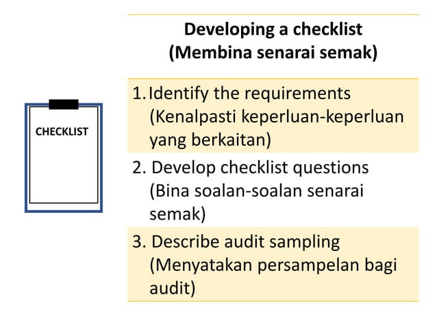 Halal internal audit checklist slides | PDF