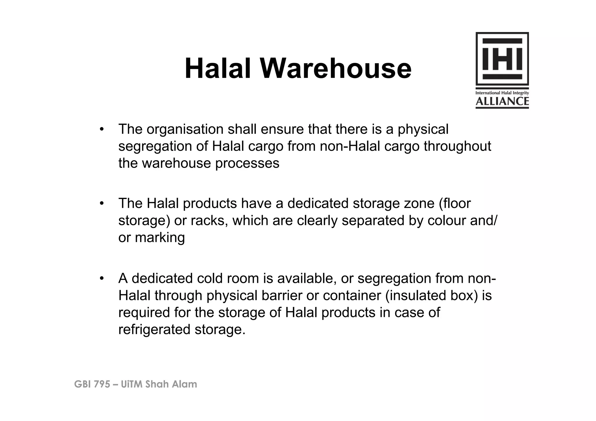 Halal logistics in malaysia and 5 continents | PDF