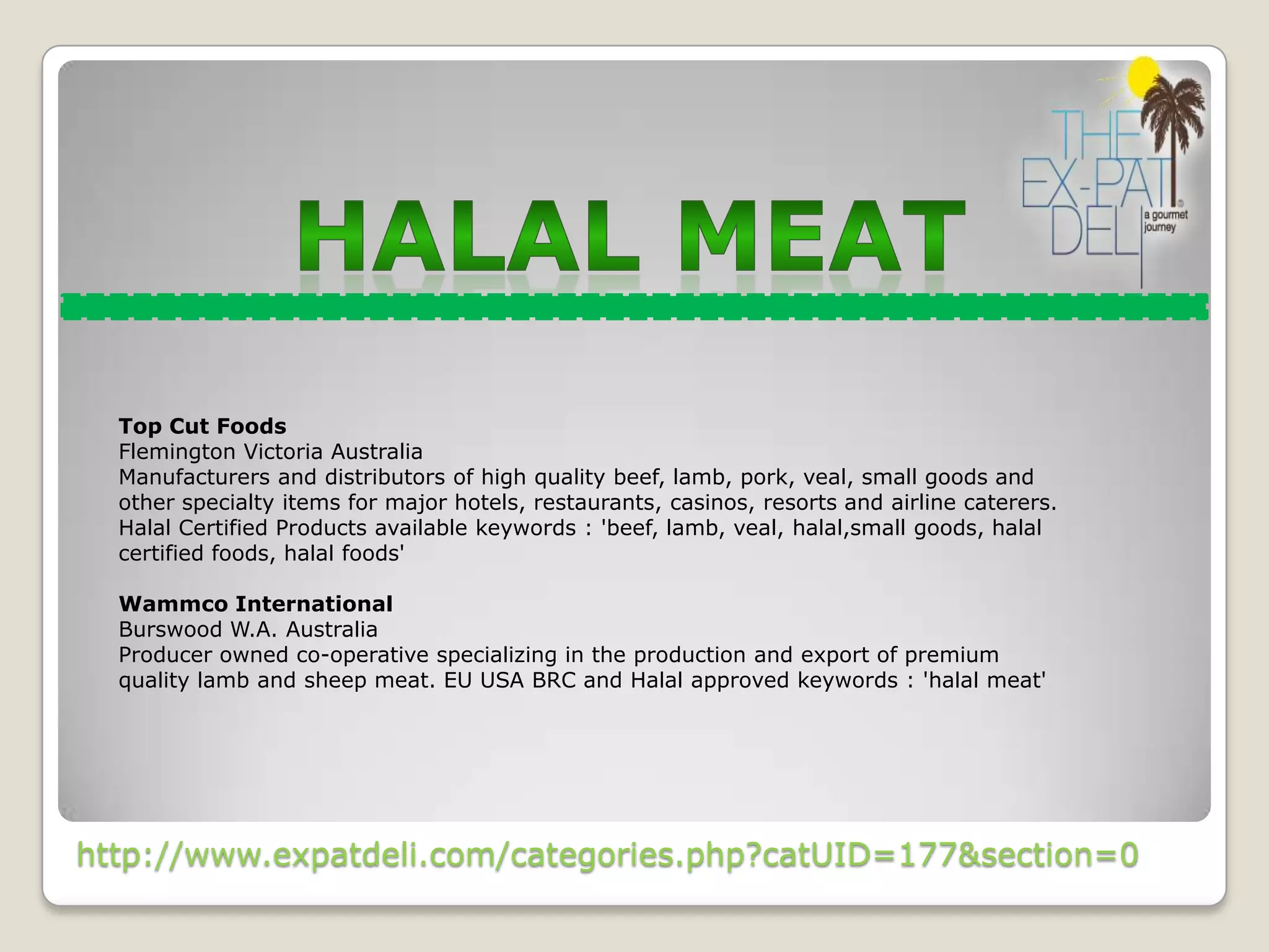 Halal meat | PPTX