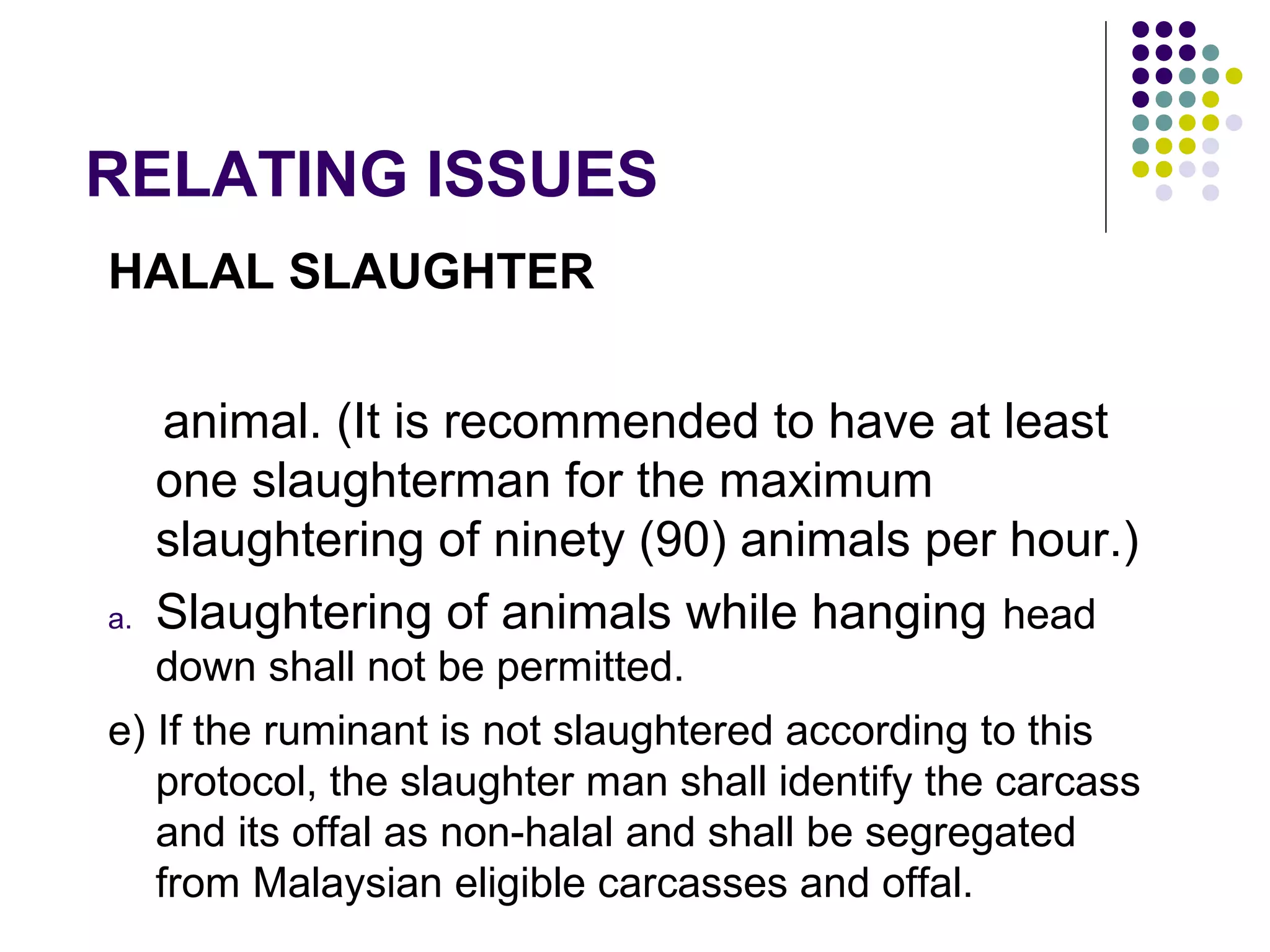 Halal standard slaughtering | PPT