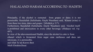 Halal status of carbonated drinks | PPTX