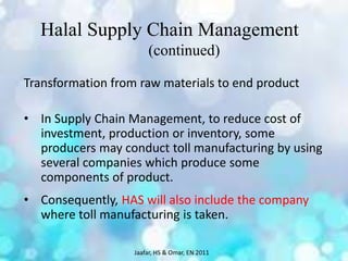 Halal supply chain | PPTX