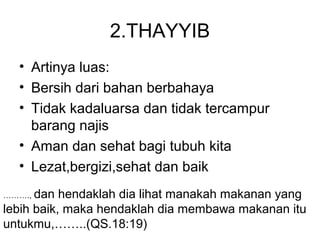 Halal thoyyib aman | PPT