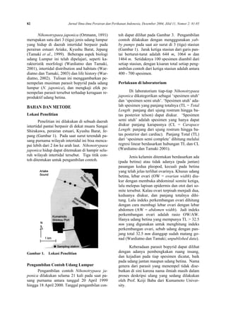 PENEMPELAN MUSIMAN PARASIT BOPYRID PADA UDANG LUMPUR, Nihonotrypaea ...