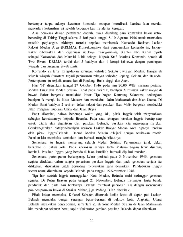 makalah pertempuran medan area | DOCX