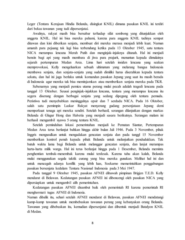 makalah pertempuran medan area | DOCX