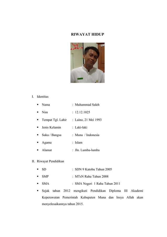 Halaman riwayat hidup | DOC