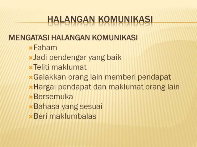 Halangan Komunikasi | PPT