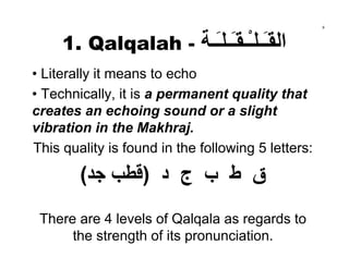 Halaqa sifaat of tajweed easy | PDF