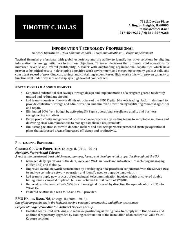 Halas tim resume | DOC