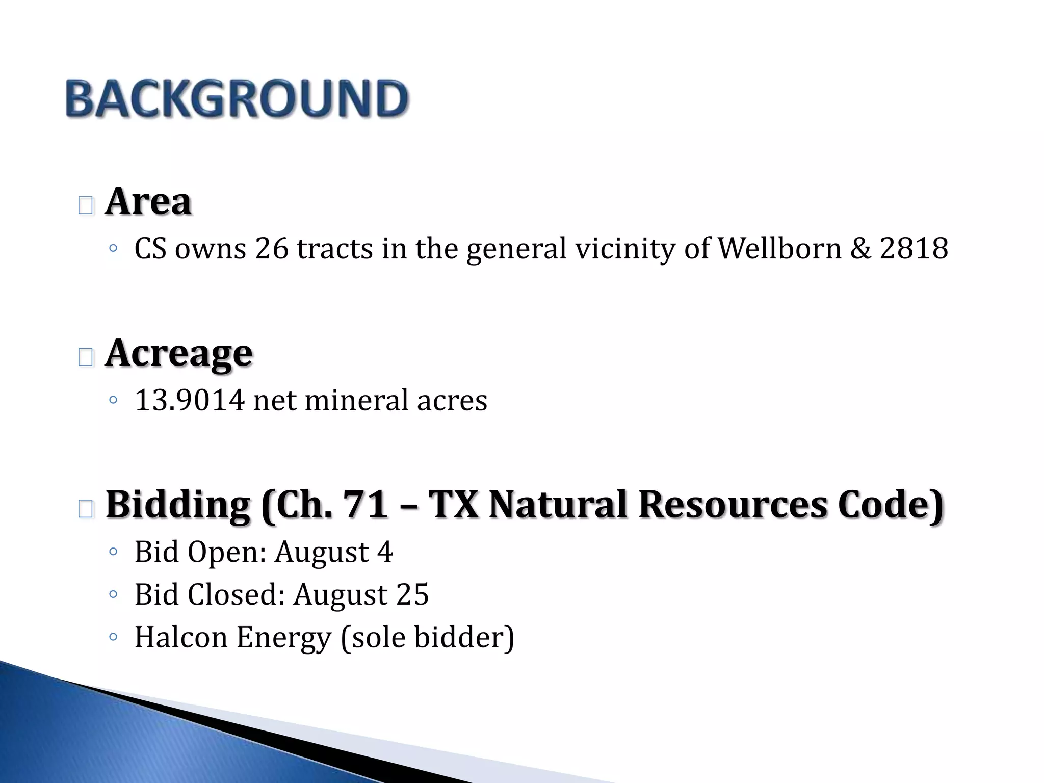 Halcon Mineral Lease | PPTX