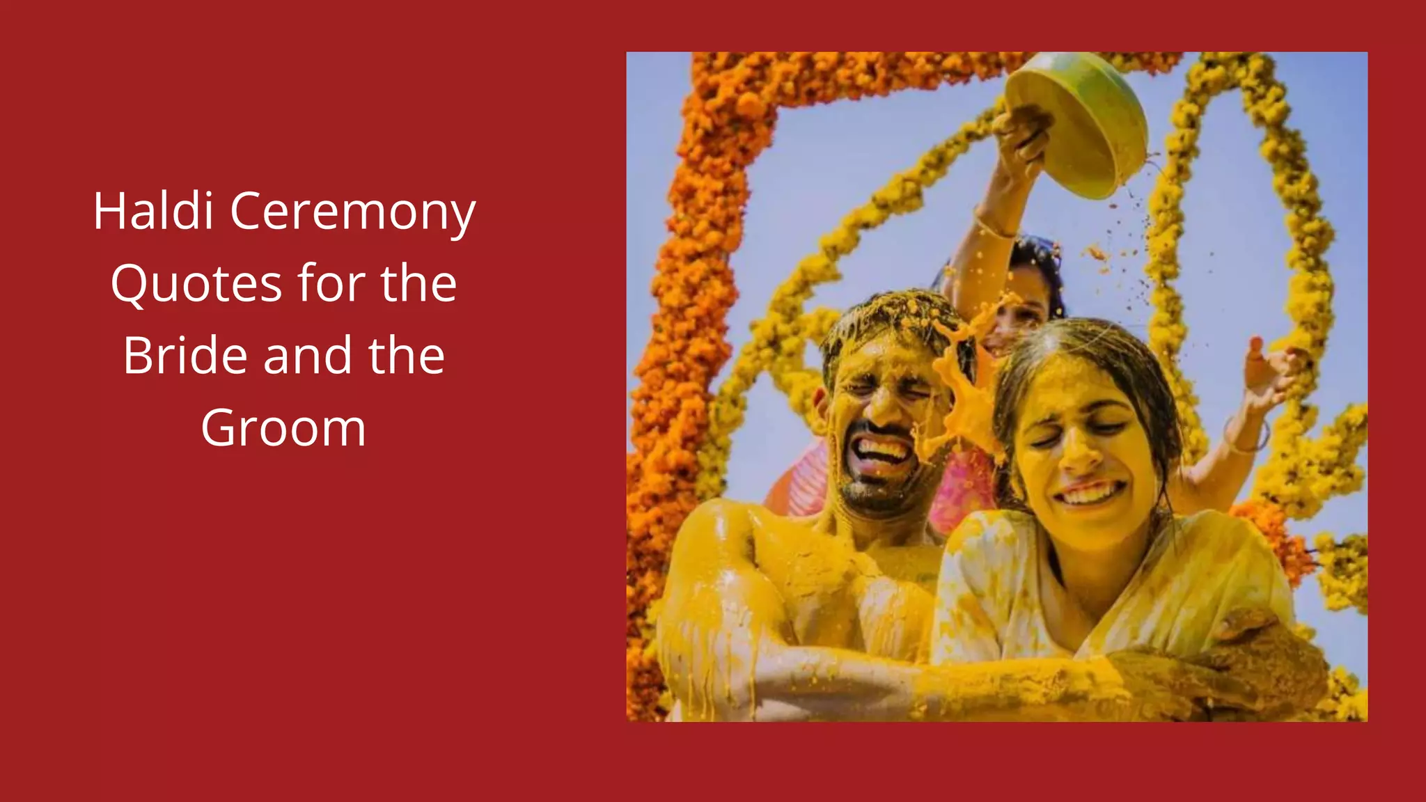 Haldi ceremony quotes | PPTX