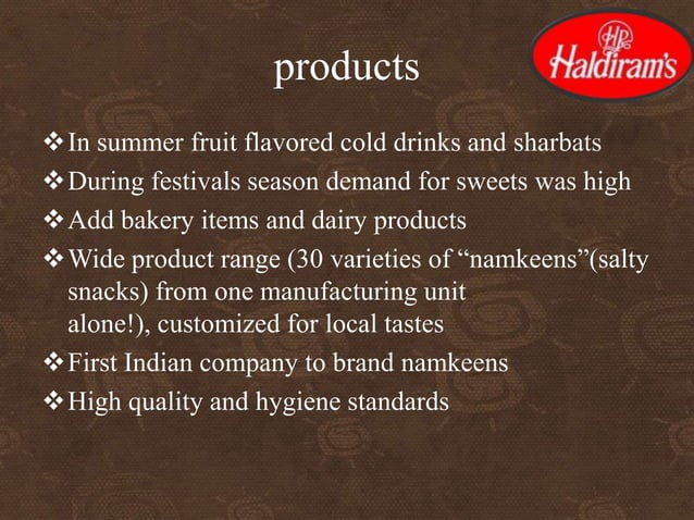 Haldi-Ram (Case Study) | PPTX | Grocery Shopping | Shopping