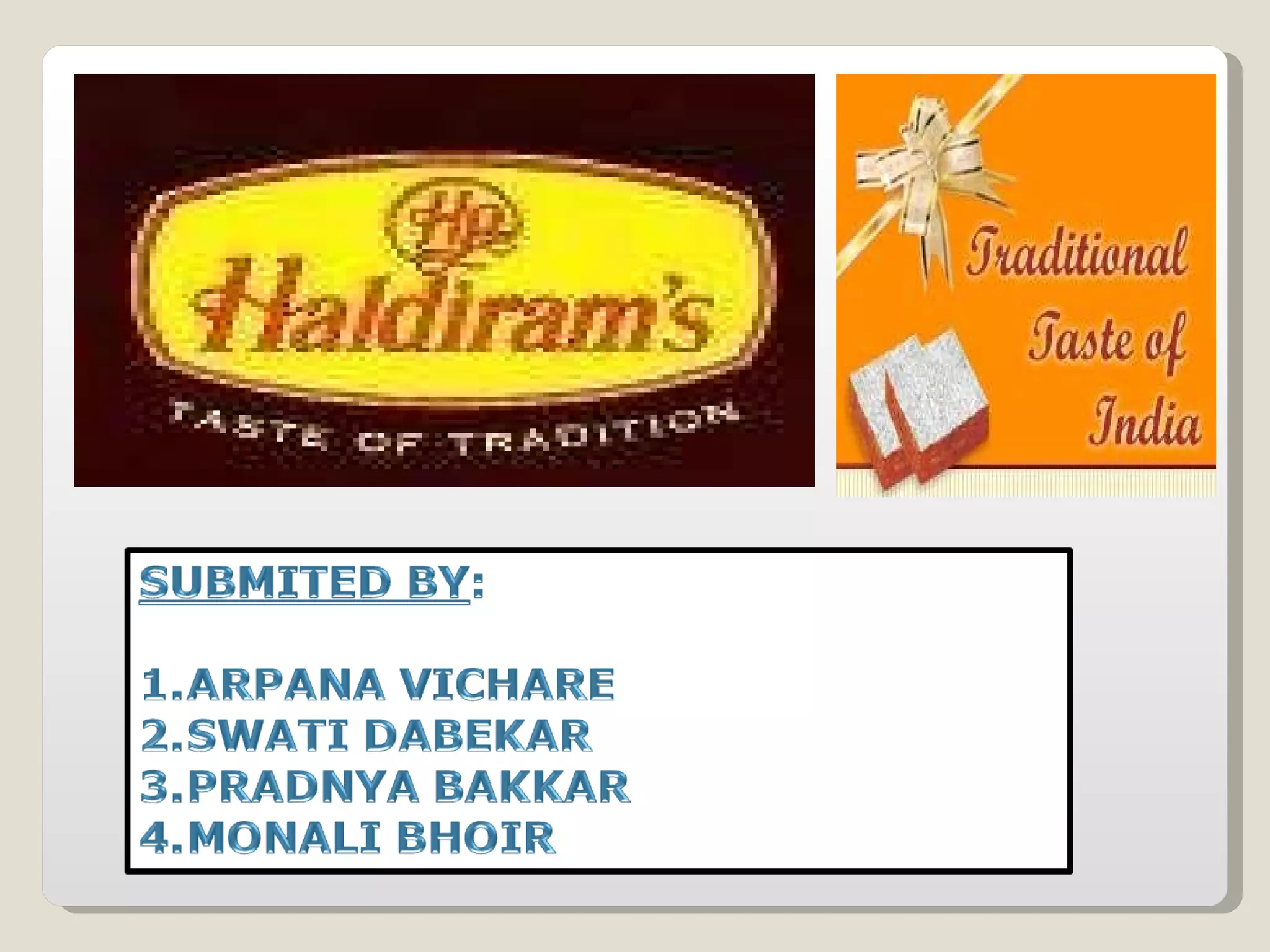 Haldiram ppt final | PPT